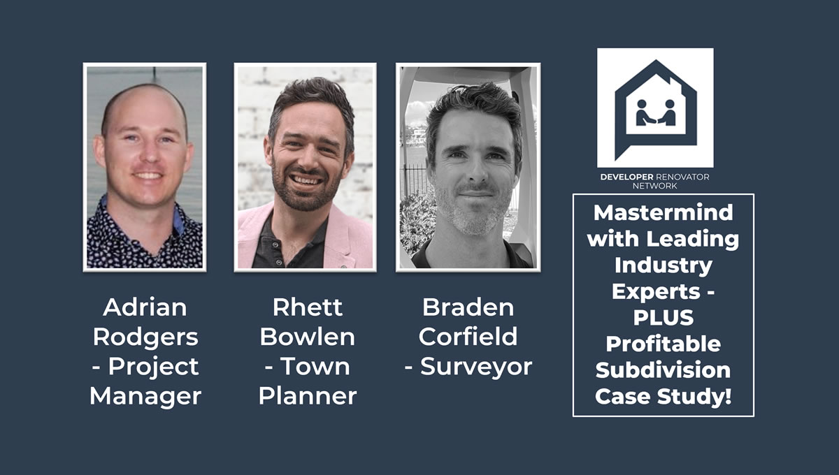 Mastermind with Leading Industry Experts - PLUS Profitable Subdivision ...